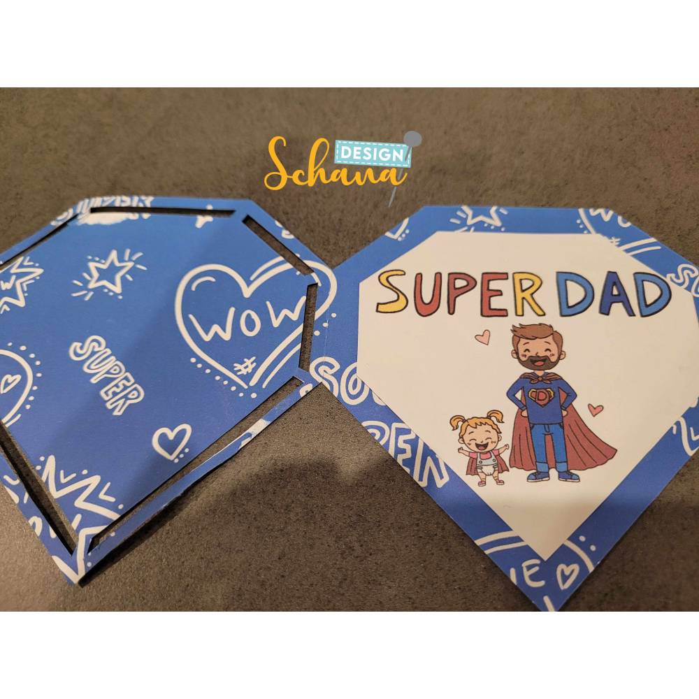 Klappkarte Diamant Plotterdatei SVG