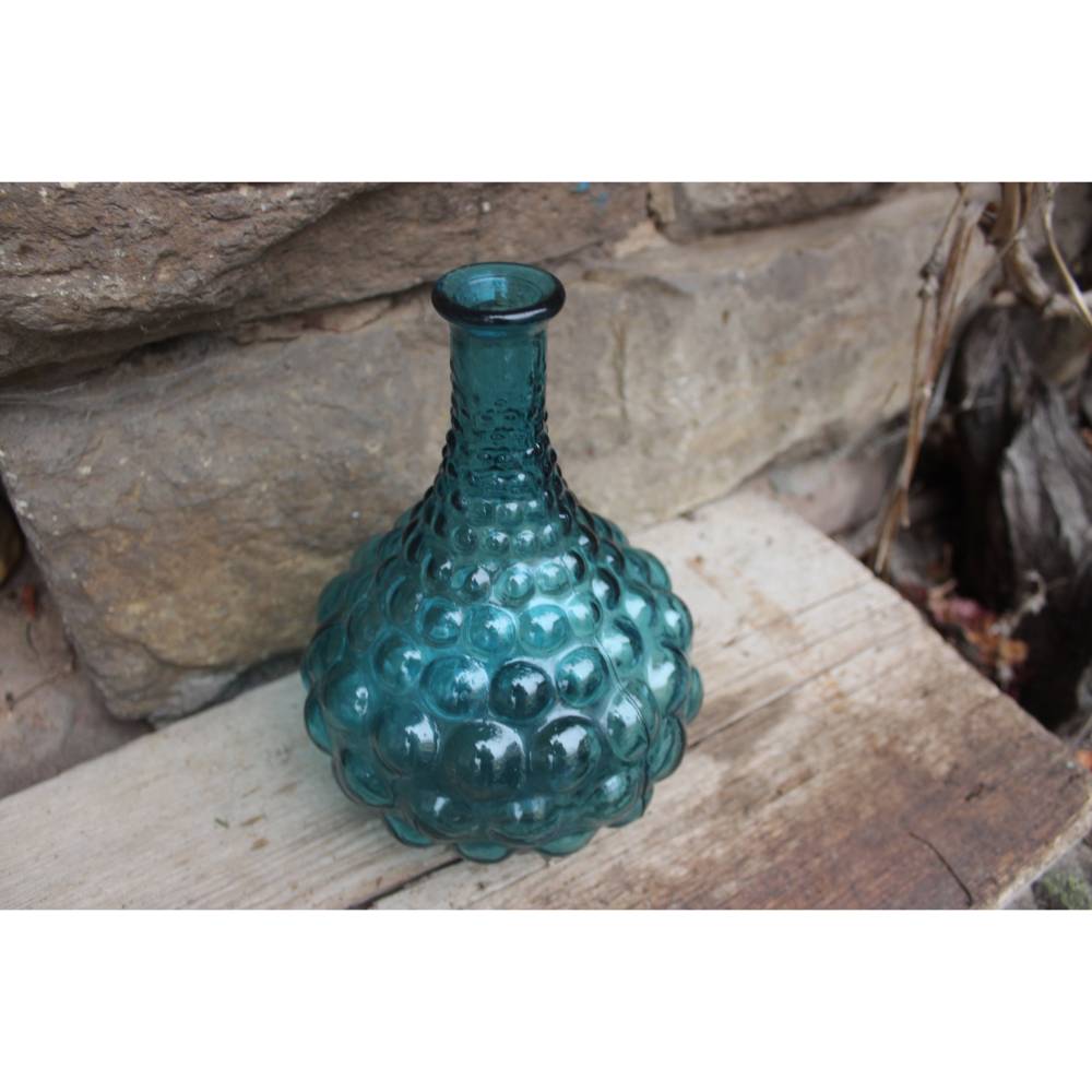 Empoli Genie Dekanter Glasflasche Bubbles 60er Jahre Made in Italy