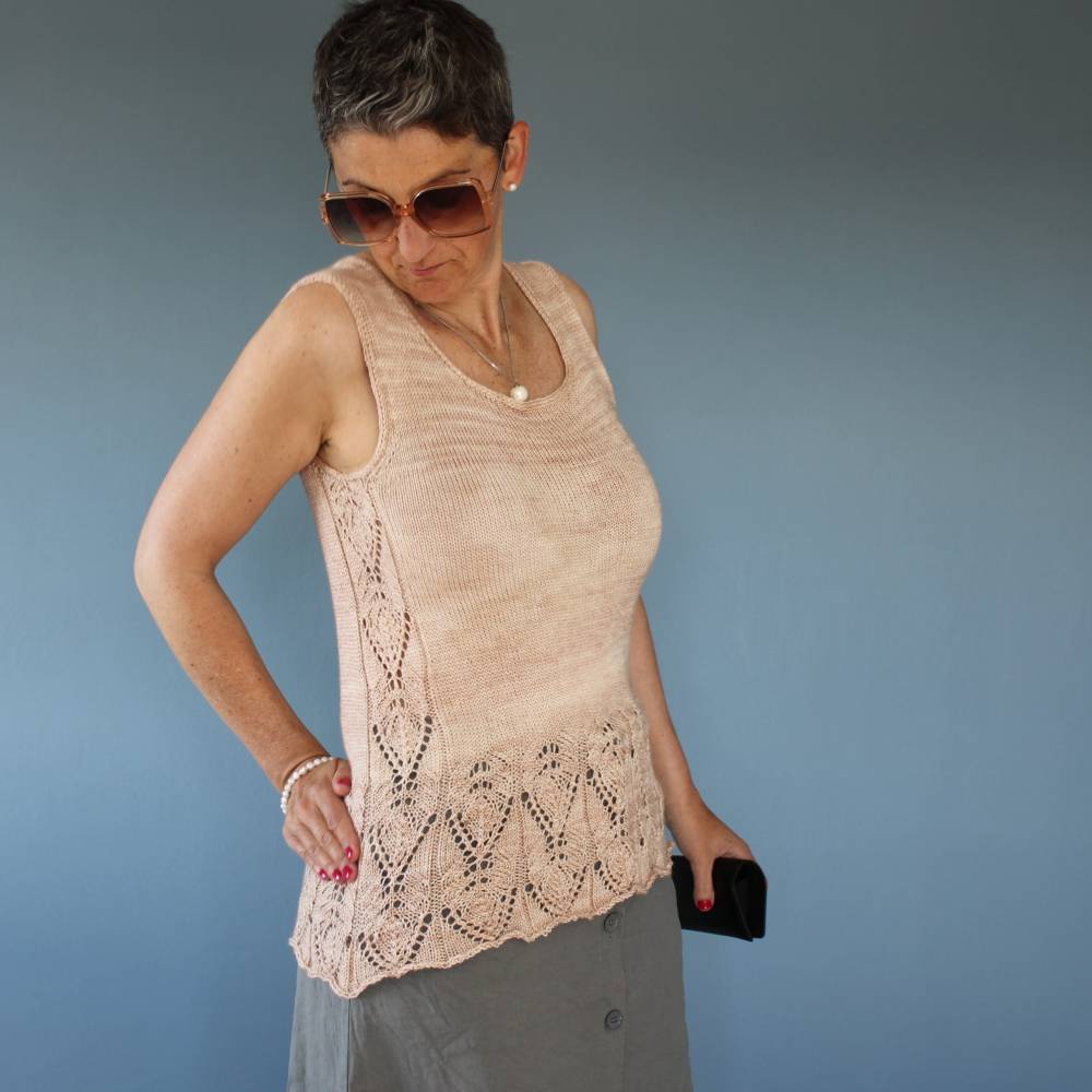 Strickanleitung: Regensburg - Top in 10 Größen stricken