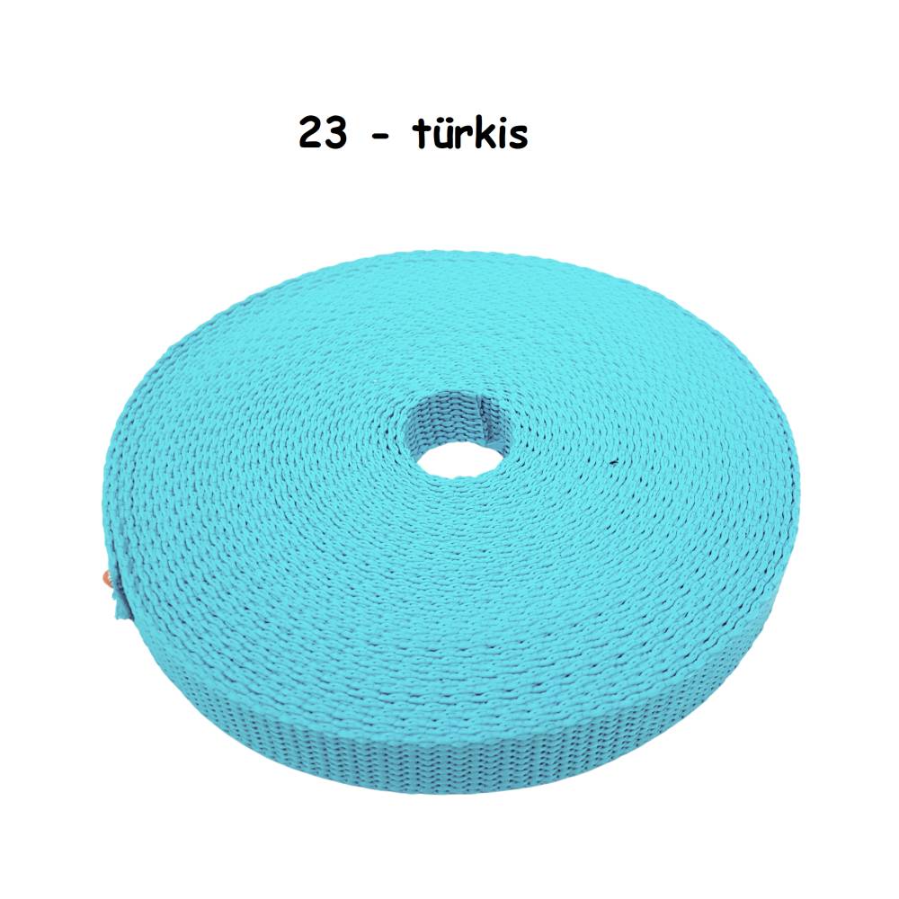 Gurtband 15-50mm 23 Farben PP Gurtband deutsche Herstellung