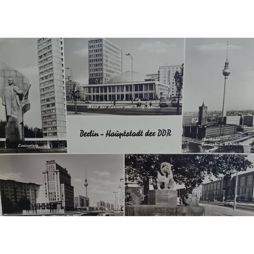 Postkarte - Berlin -Hauptstadt der DDR