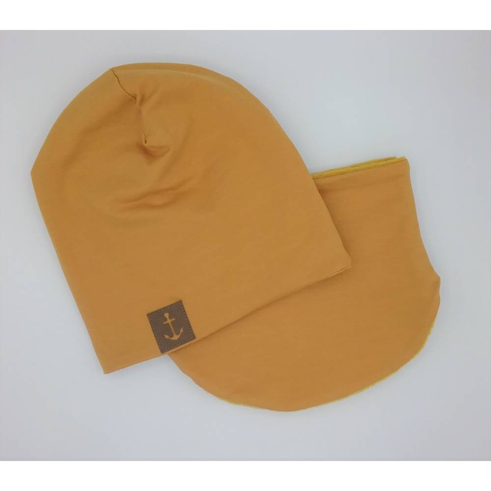 Schlupfschal,Loop,Halssocke für Kinder senfgelb,Babyschal