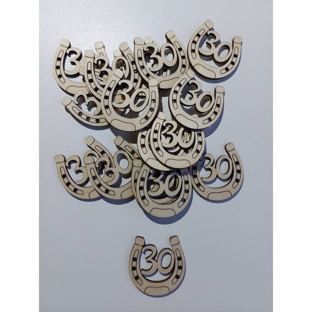 Streudeko 30 Geburtstag Tischstreu Deko Holz Jubiläum zum