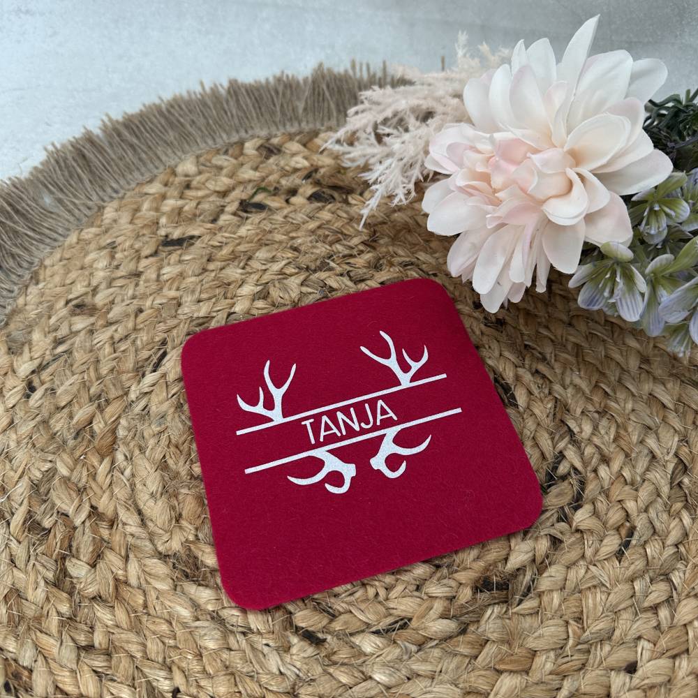 Untersetzer Filz personalisiert