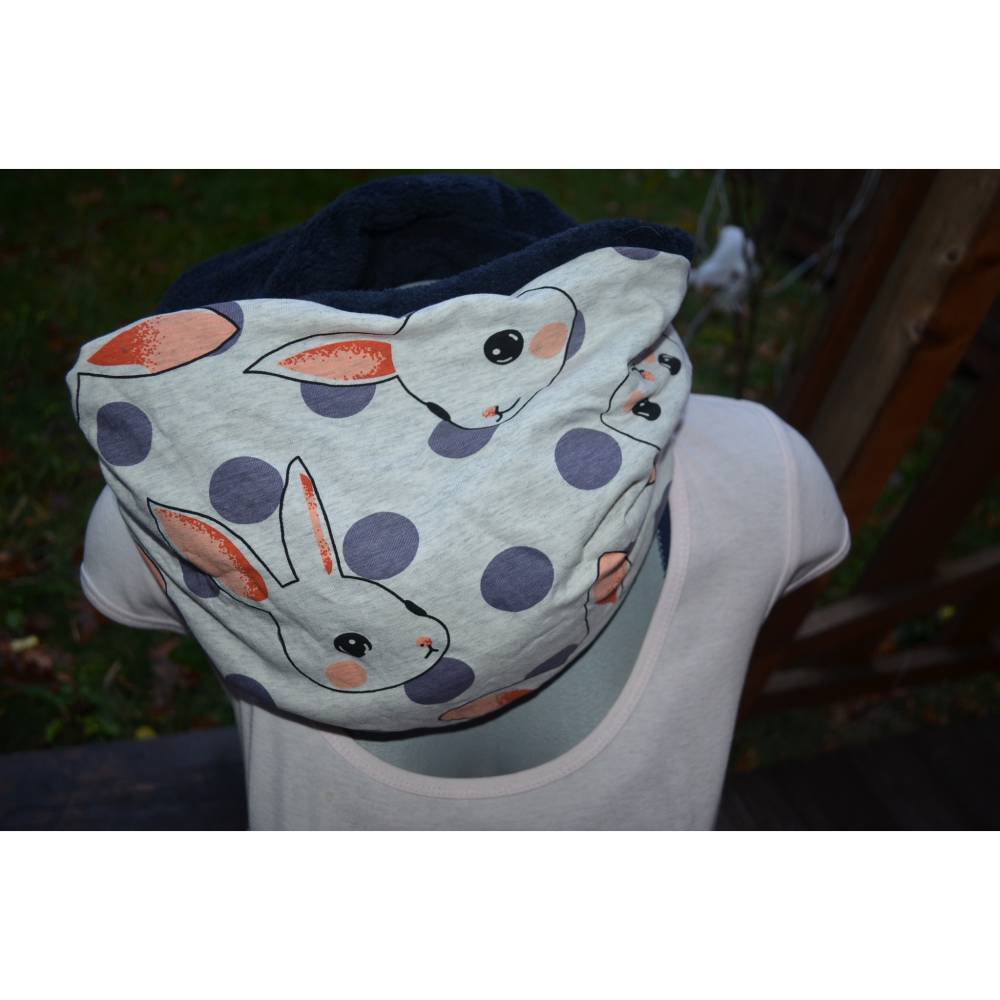 Loop Wickelschal Hase Häschen Bunny Kuschelloop