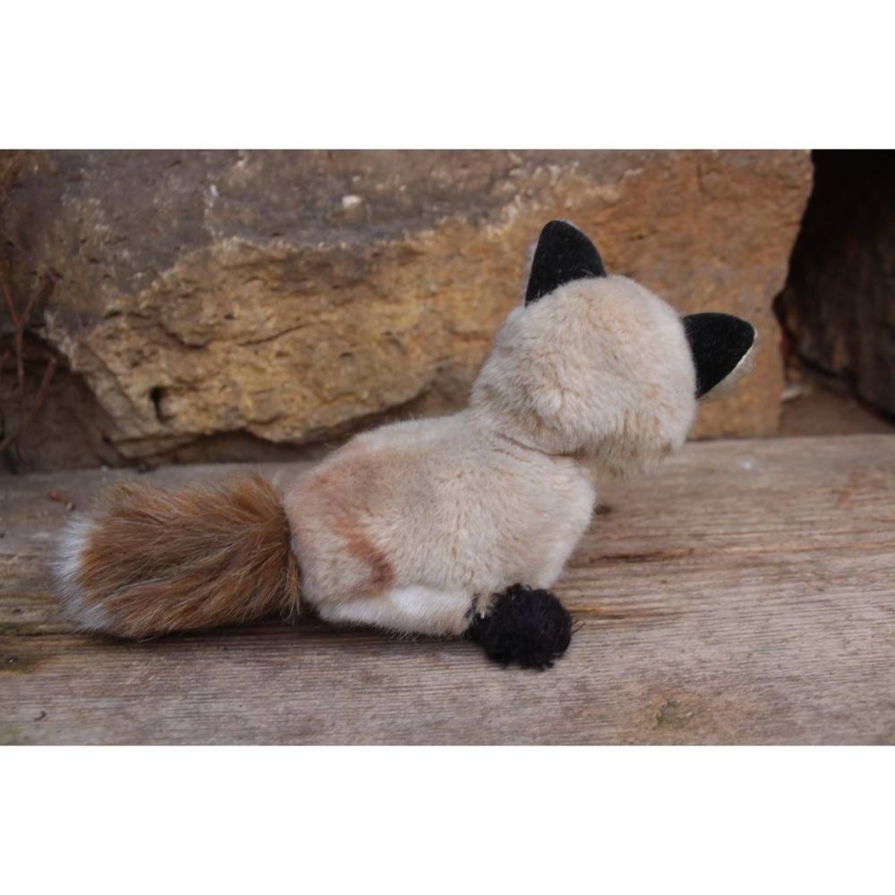 kleiner STEIFF Fuchs Snuffy ohne IDs Vintage 70er 80er Jahre