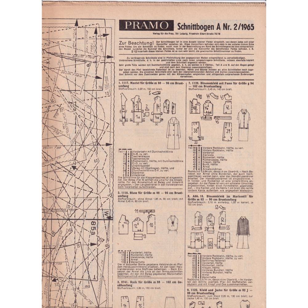 Zeitschrift Pramo 2/1965 DDR Vintage aus den 1960er Jahren