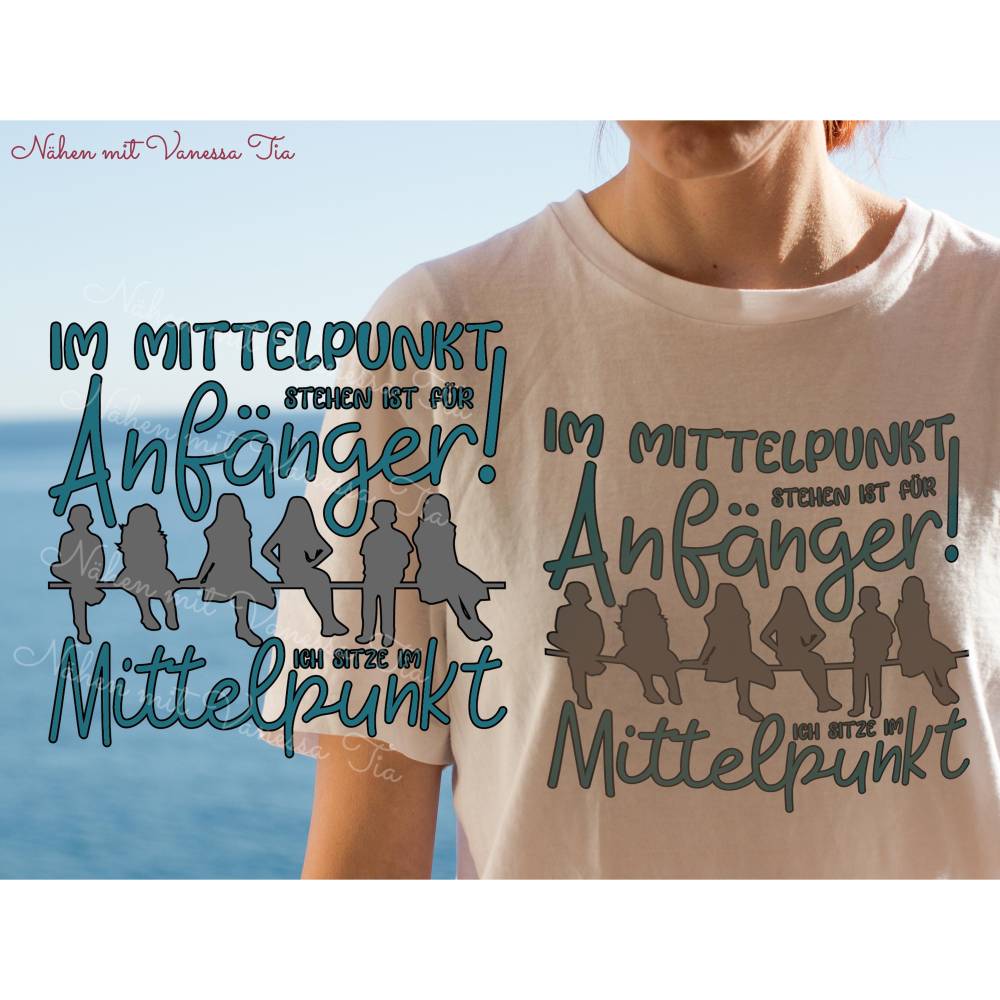 Plotterdatei Spruch | Mittelpunkt SVG DXF