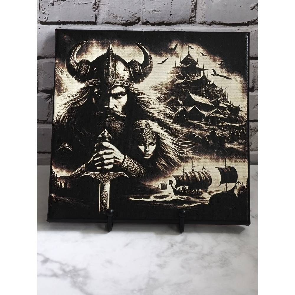 Einzigartige Wikinger Bild auf Leinwand