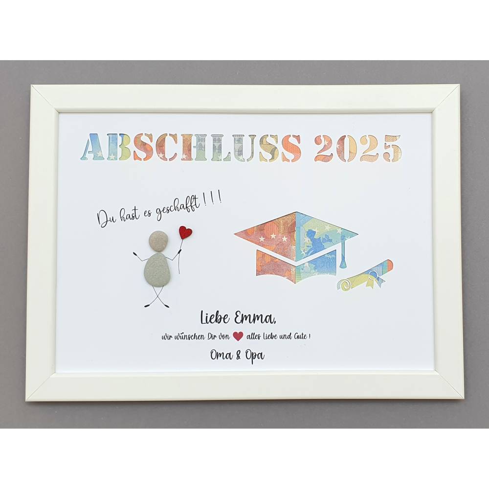 Geldgeschenk Schulabschluss, individuelles Geschenk zum Schulabschluss ...