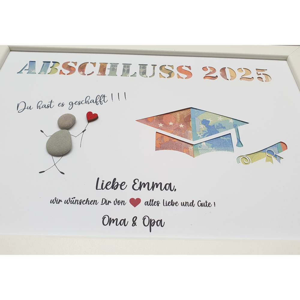Geldgeschenk Schulabschluss, individuelles Geschenk zum Schulabschluss ...
