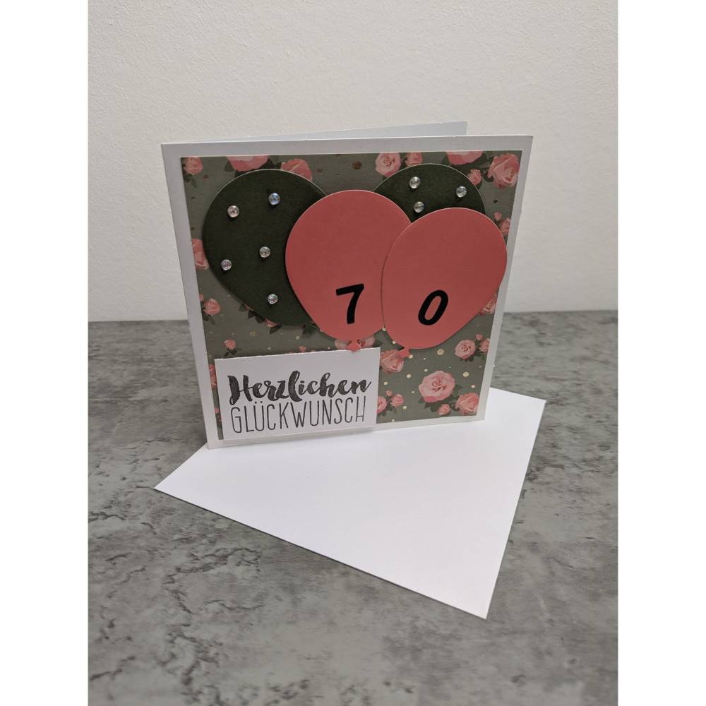 Geburtstagskarte runder Geburtstag 70. (Z12)