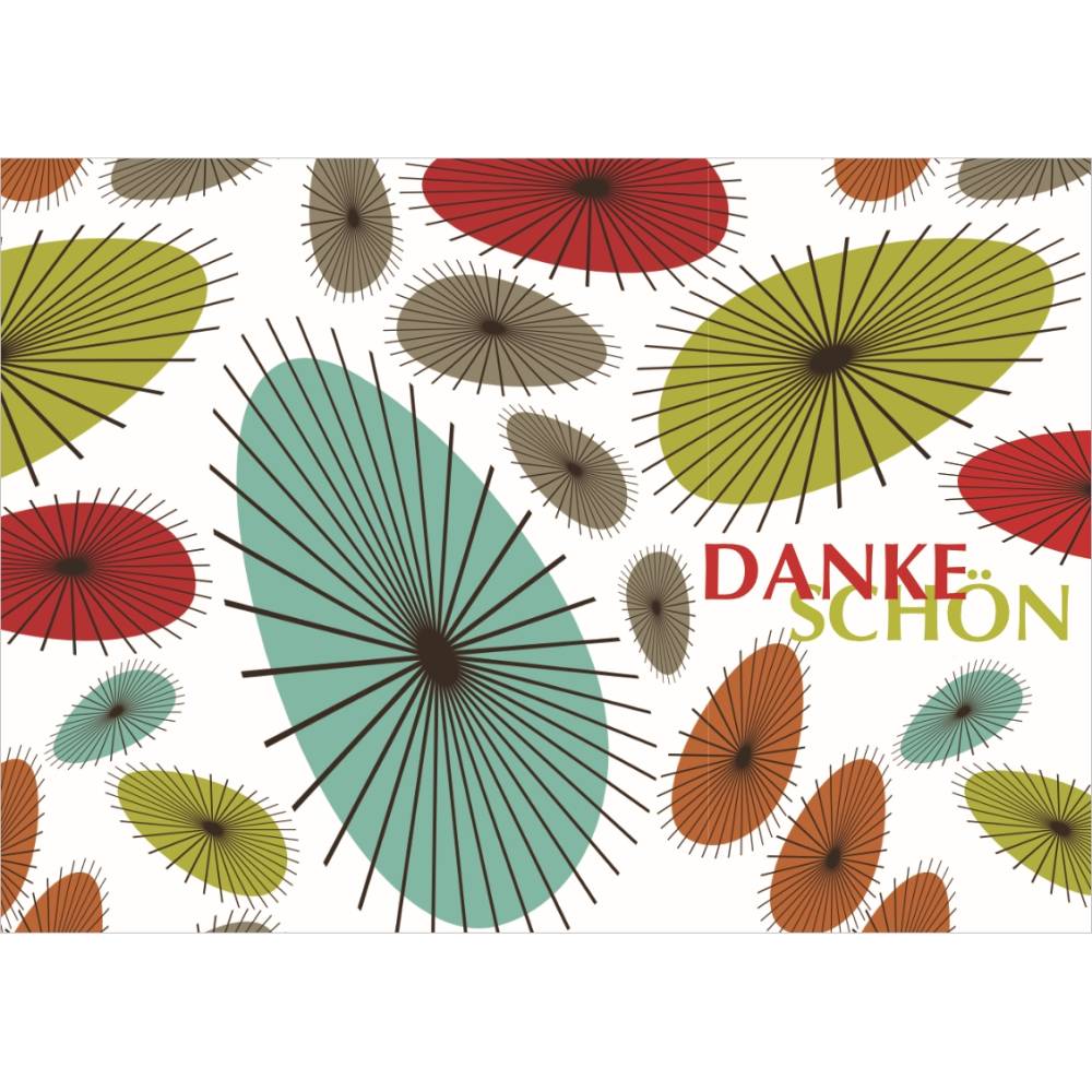 10 Postkarten Danke & Dankeschön, 5 Versionen Grußkarten im ...