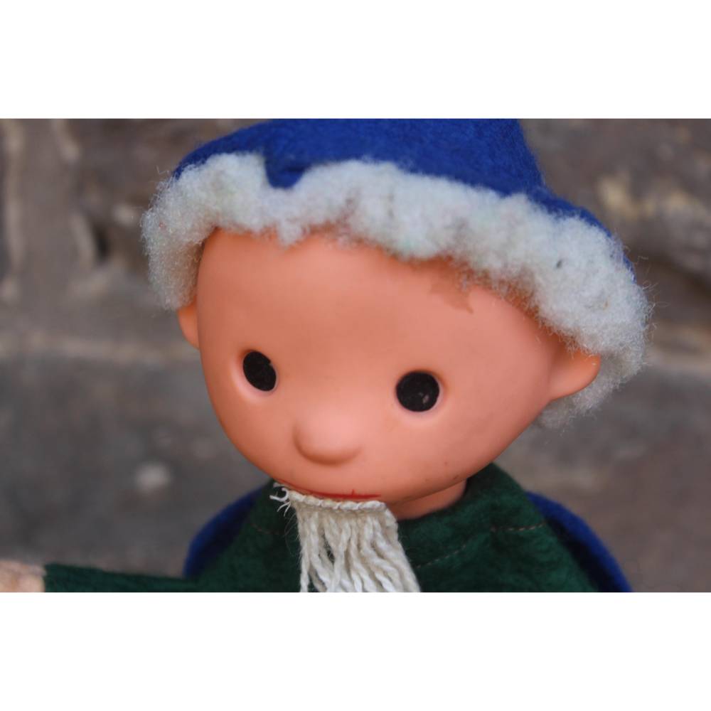 DDR Sandmann Handpuppe Kunststoff Filz Vintage 70er 80er Jahre