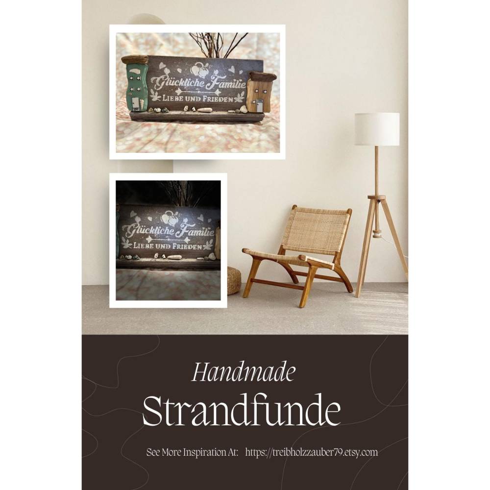 Maritime Vintage Wanddeko Shabby Chic für die Glückliche