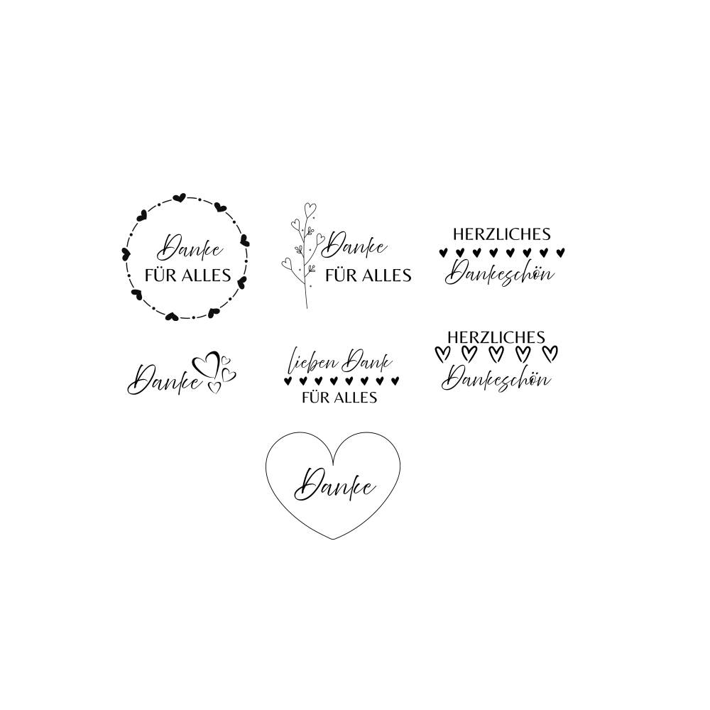 Danke Bundle PNG SVG Datei - Download Plotterdatei - svg png Datei ...