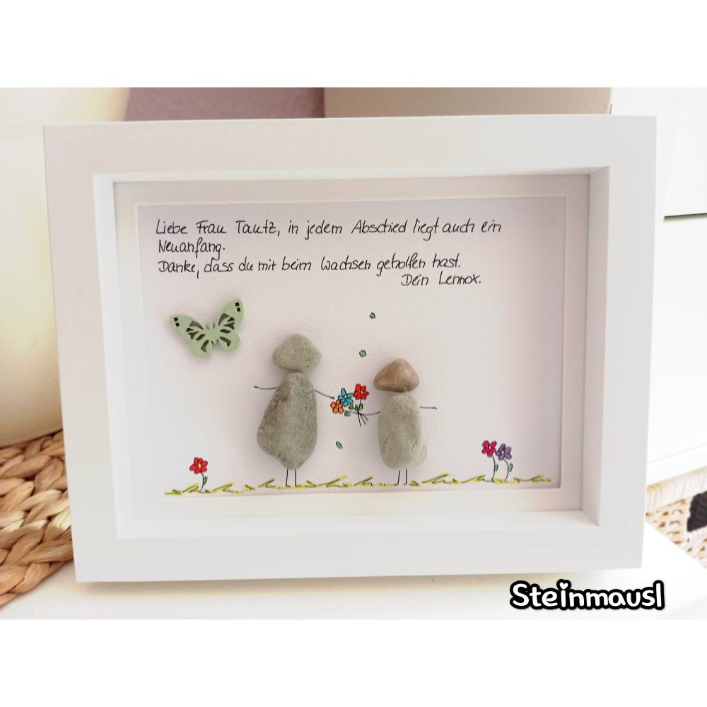 Steinbild, Kieselbild "Erzieherin/Lehrerin"