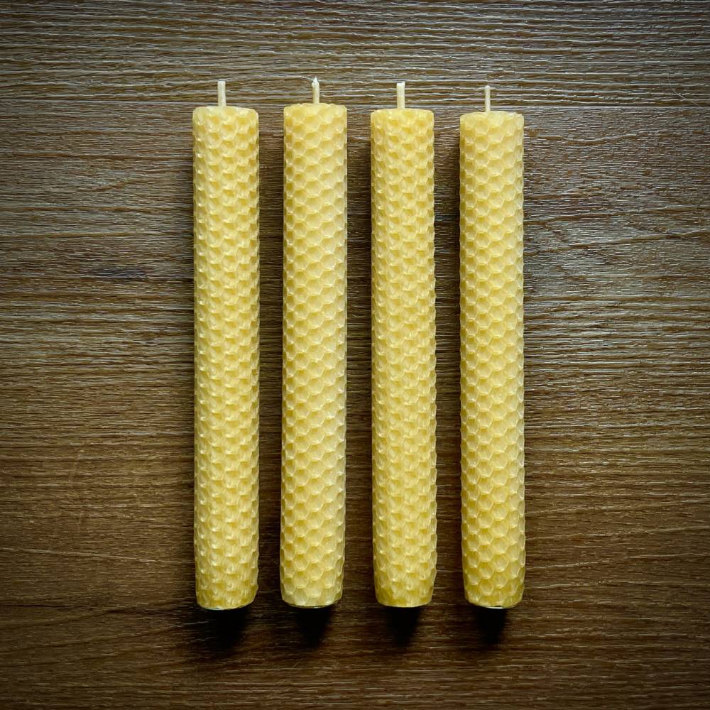 Bienenwachskerzen selbst aus Wabenplatten herstellen. DIY-Set für 4 ...