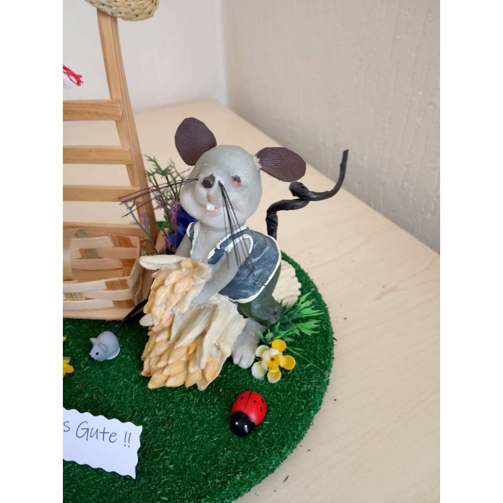 Geldgeschenk Maus mit Sackkarre & Geldsack – Originelle Deko für ...