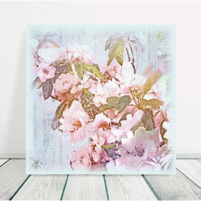 KAROTTENBLÜTEN Wanddeko Blumenbild Landhausstil Kunstdruck