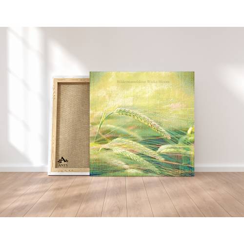 JUTE REH Waldtiere Wanddeko im Landhausstil auf Holz Leinwand