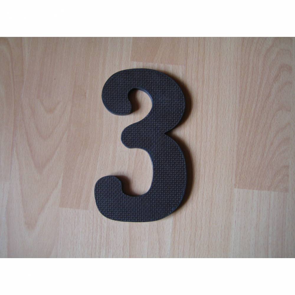 Hausnummer 3 pur > einfach so oder zum selber verzieren