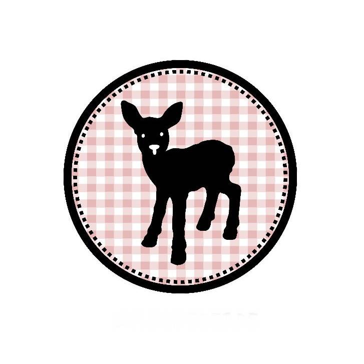 20 Aufkleber / Sticker MOTIV Reh