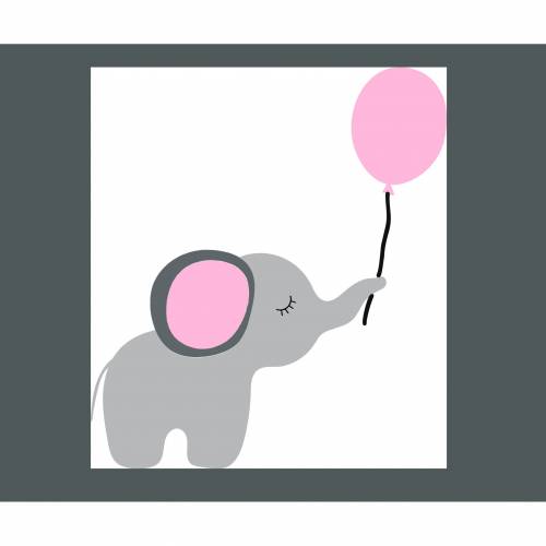 Plotterdatei Elefant mit Kind gsp, svg, png