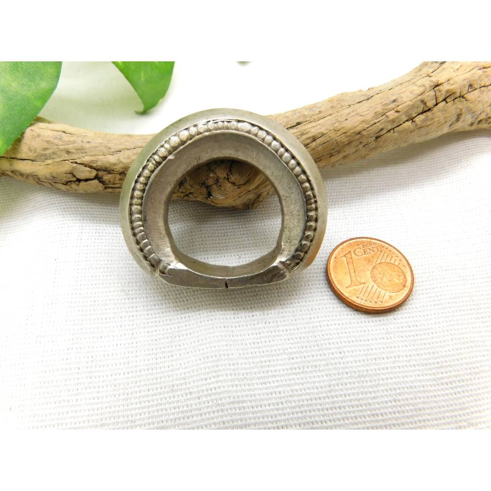 massiver Fulani Silber Ring - ca. 38,4g - handgemacht in