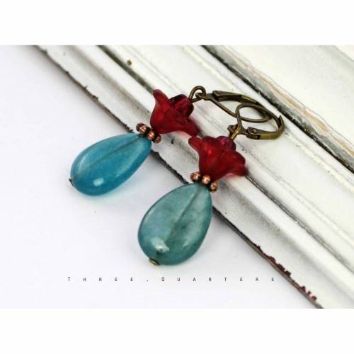 Black and White Loop Ohrstecker, Fimo