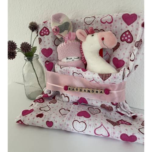 kleine Windeltorte, Elefant mit Windelbaby, Babygeschenk Junge,