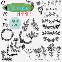 Plotterdatei Janeas World Simple Elements