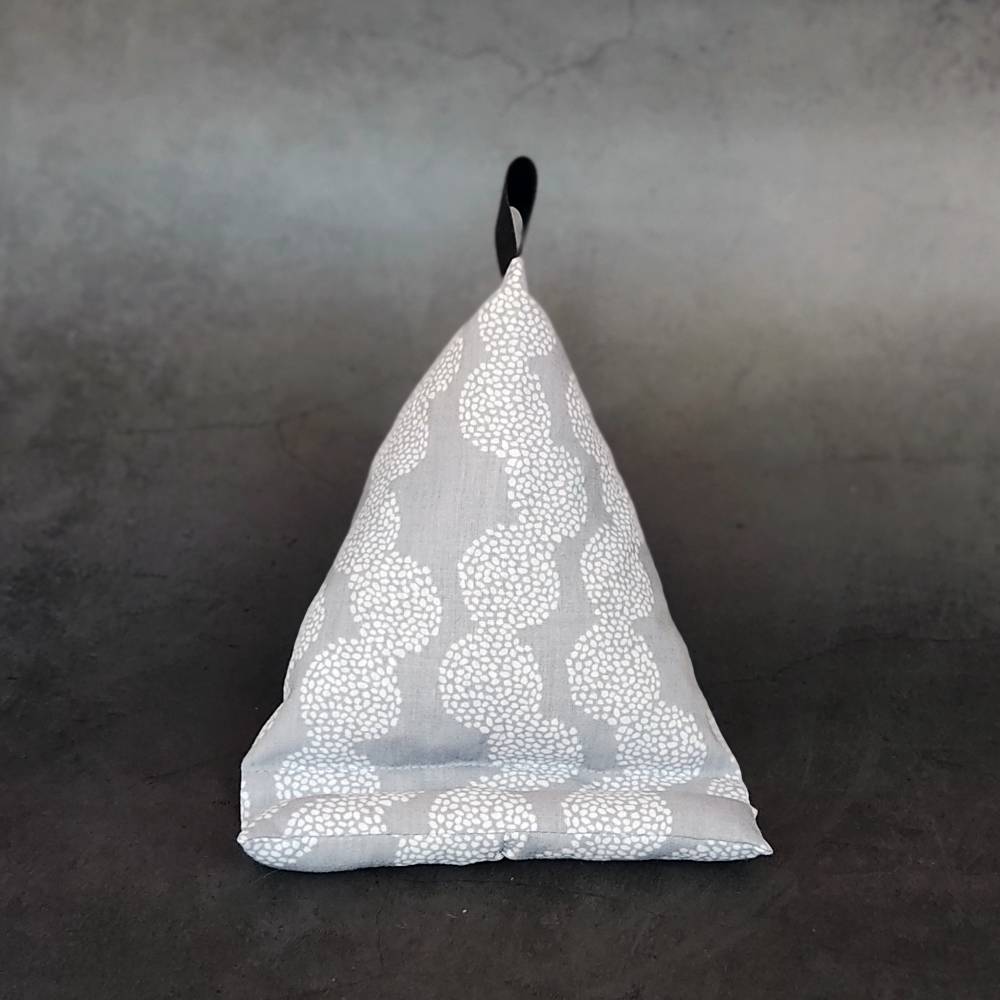 Handykissen / Sitzsack Pyramide BLUMEN-TUPFEN Smartphonestütze
