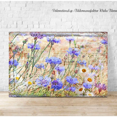 HORTENSIE Wanddeko Blumenbild Landhausstil Kunstdruck