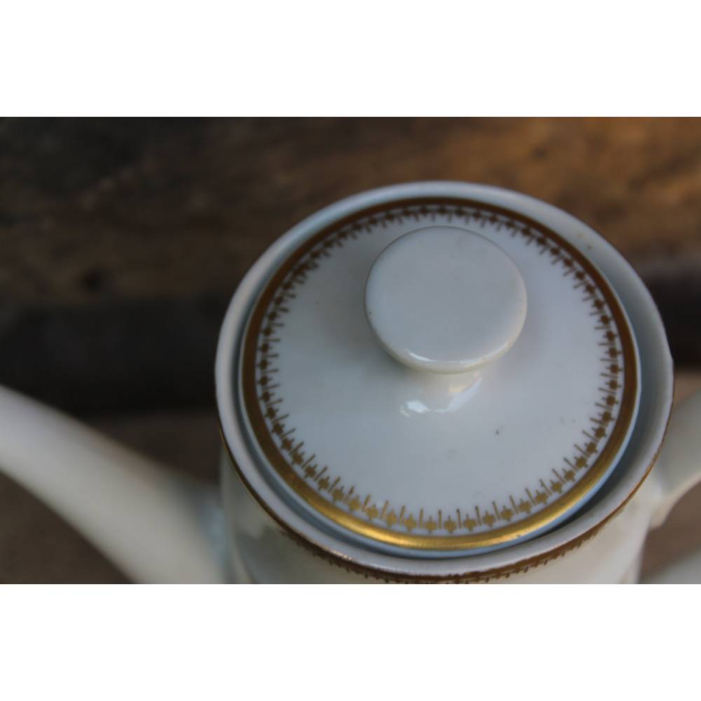 Kaffeekanne Goldrand Kahla Porzellan 60er 70er Jahre DDR