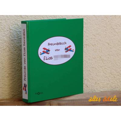 Freundebuch nach Maß - grün | Freundealbum mit Namen und