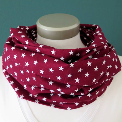 Damen Schal Loop Baumwolle blau maritim Nordsee Ostsee Küste