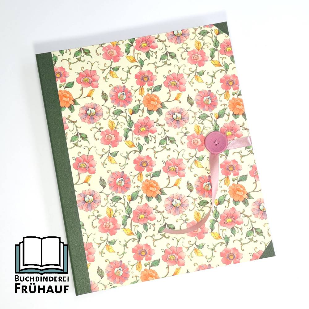 Collegeblock-Mappe Blumen, Mappe für Collegeblöcke ABC, mit