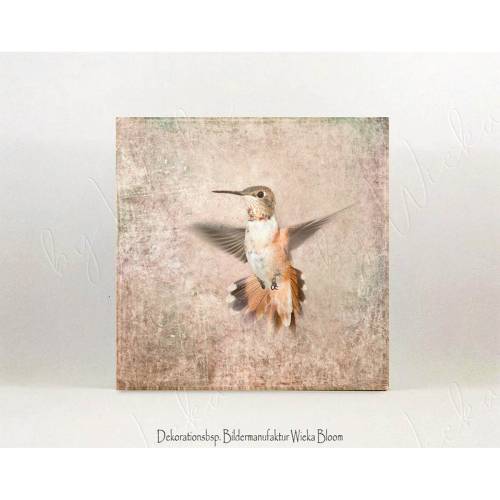 3er Set WALDTIERE OLD STYLE Bild auf Leinwand Holz Print