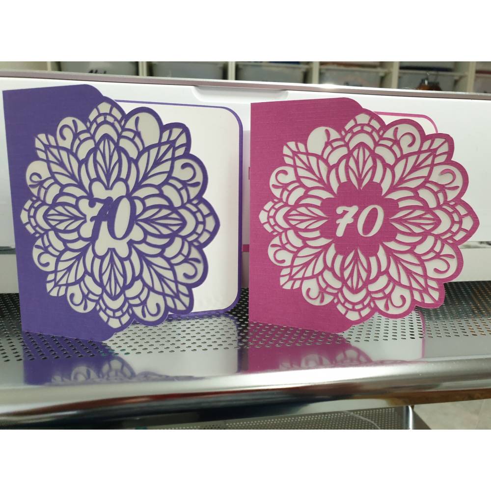 Plotterdatei Florale Karte Motiv 1