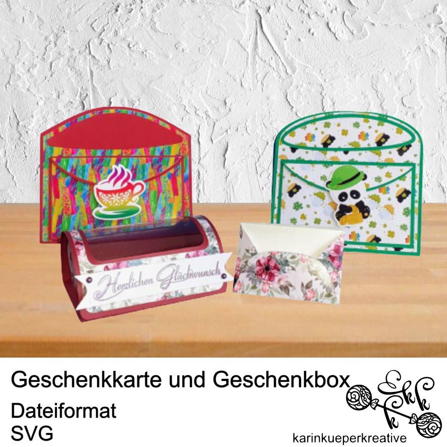 Plotterdatei Geschenkkarte und Geschenkbox