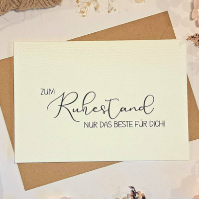 Glückwunsch zum Ruhestand - Feierabend Karte - Abschied Kollege