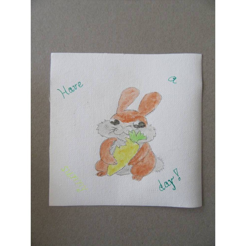 Geburtstagskarte "Have a bunny day"