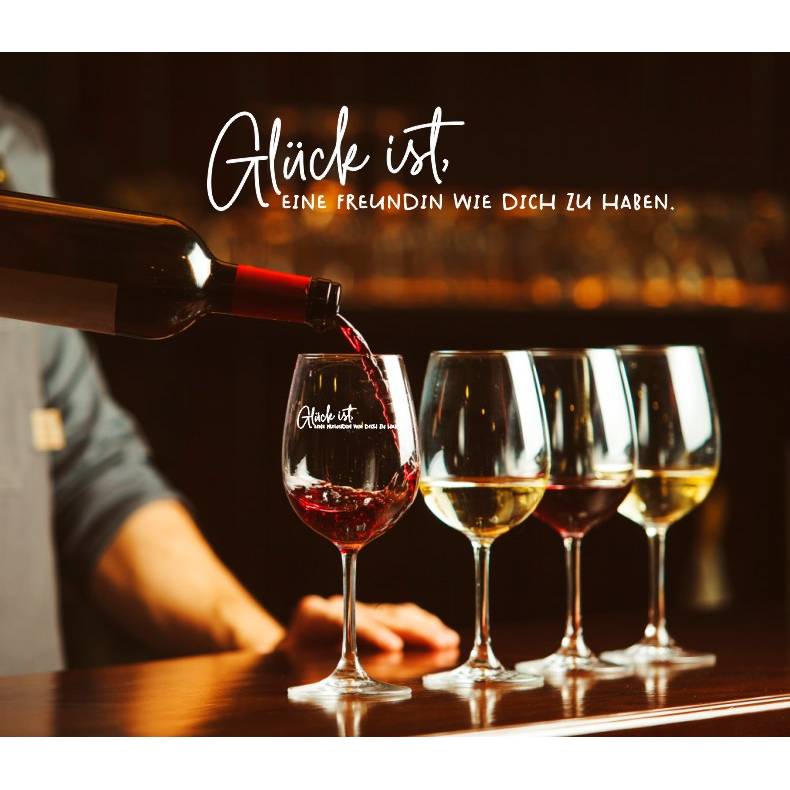 Rotweinglas Weißweinglas personalisiert Weinglas Leonardo