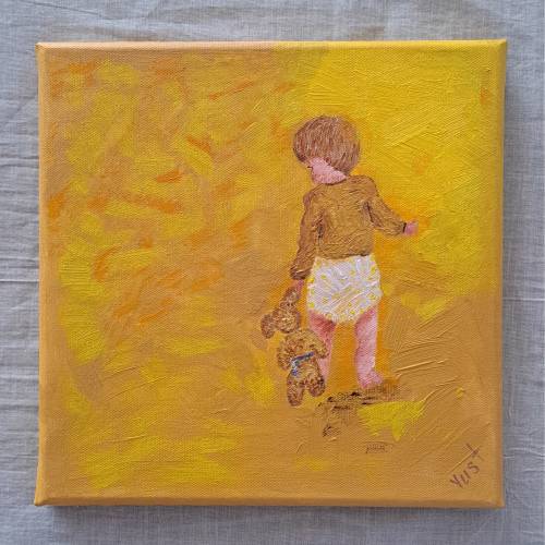 Sommertag Acryl auf Leinwand