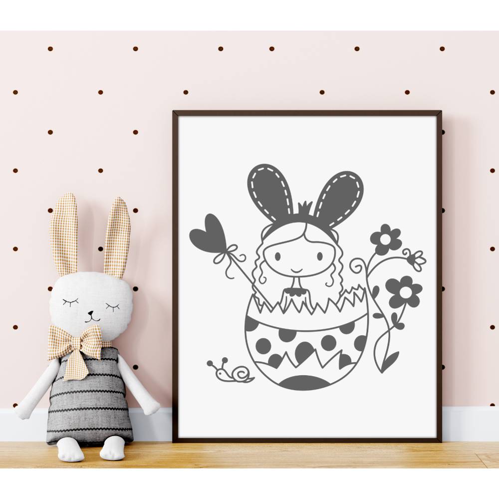 Plotterdatei Janeas World Easter Girl