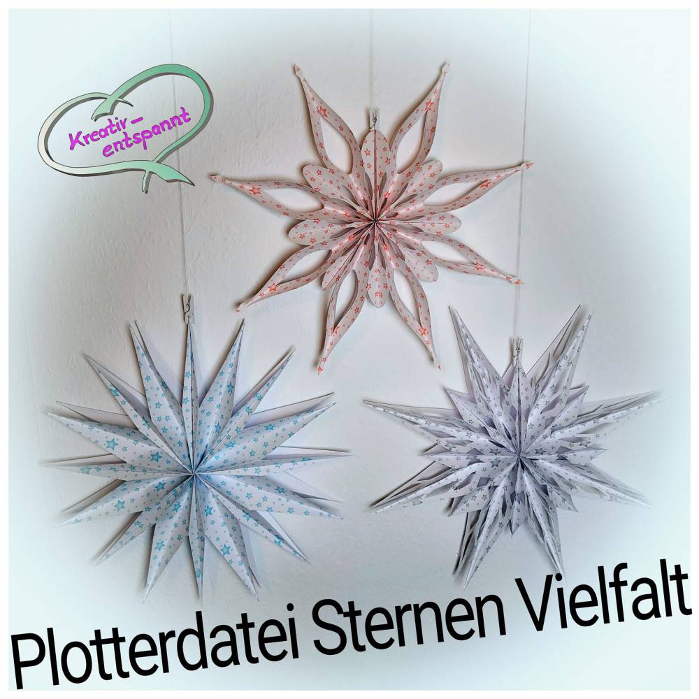 Plotterdatei Sternen Vielfalt