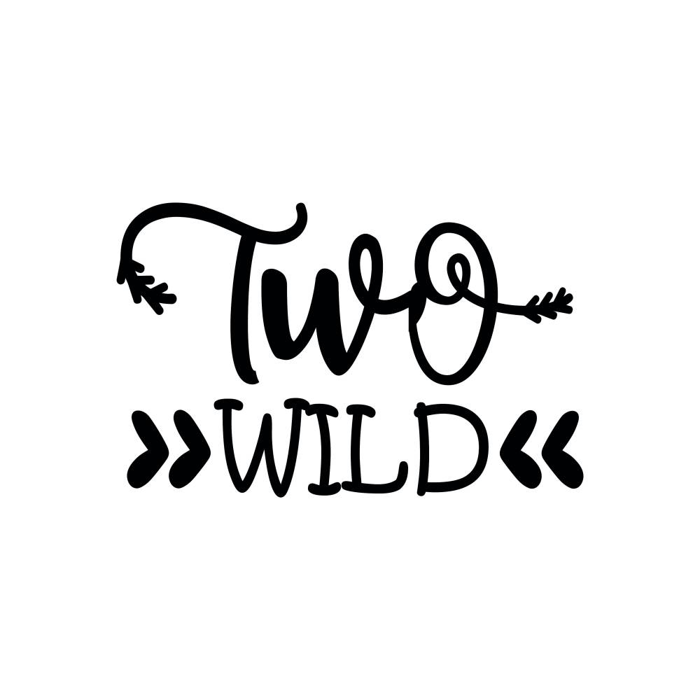 Plotterdatei Two Wild Geschenk Kindergeburtstag Geburtstag Kindergarten ...