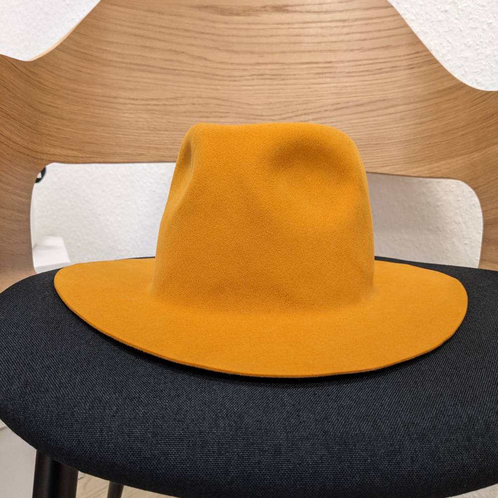 Filzhut Fedora Trilby Curry für Damen und Herren