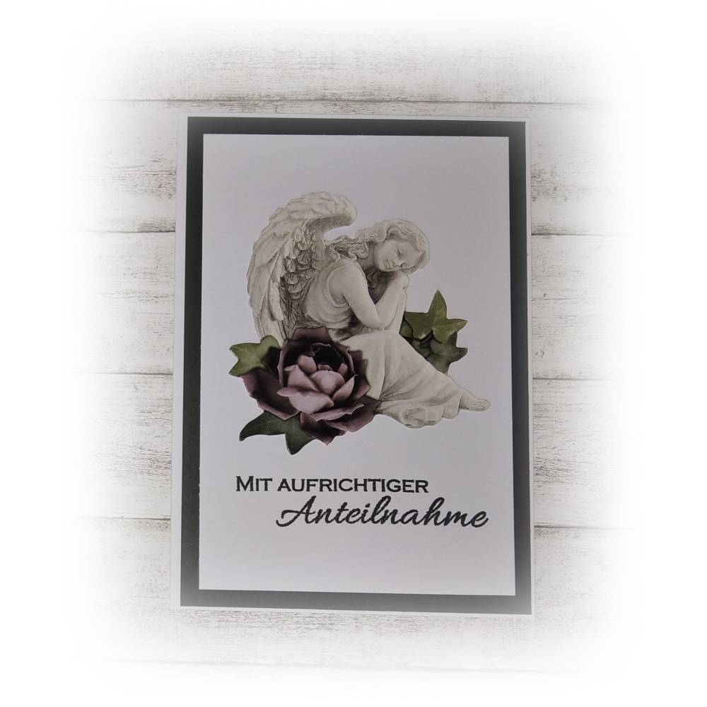 Trauerkarte, Kondolenzkarte, Beileidskarte, zum Abschied